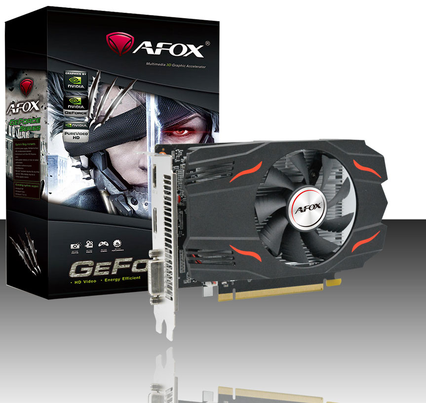 AFOX nVIDIA Geforce GTX1650 4GB AF1650-4096D5H2 + HDMI / Dual DVI-I/ D ...