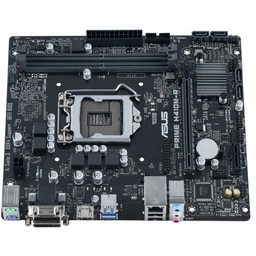 ASUS H410M-R ,2DualDDR4 2133/2400/2666 ,8CH ,1GB ,HDMI S1200 | לוחות אם ...