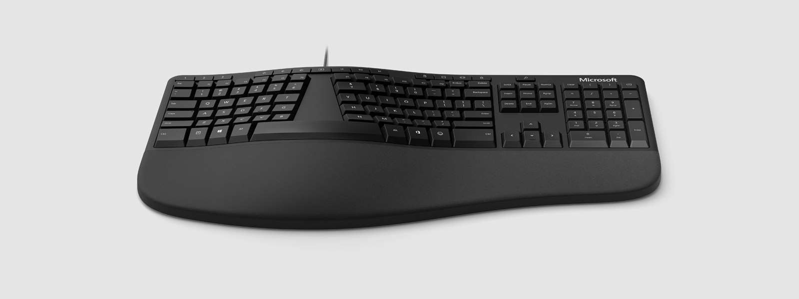 מקלדת ארגונומית Microsoft® DESKTOP ERGONOMIC Keyboard eng/heb, USB ...